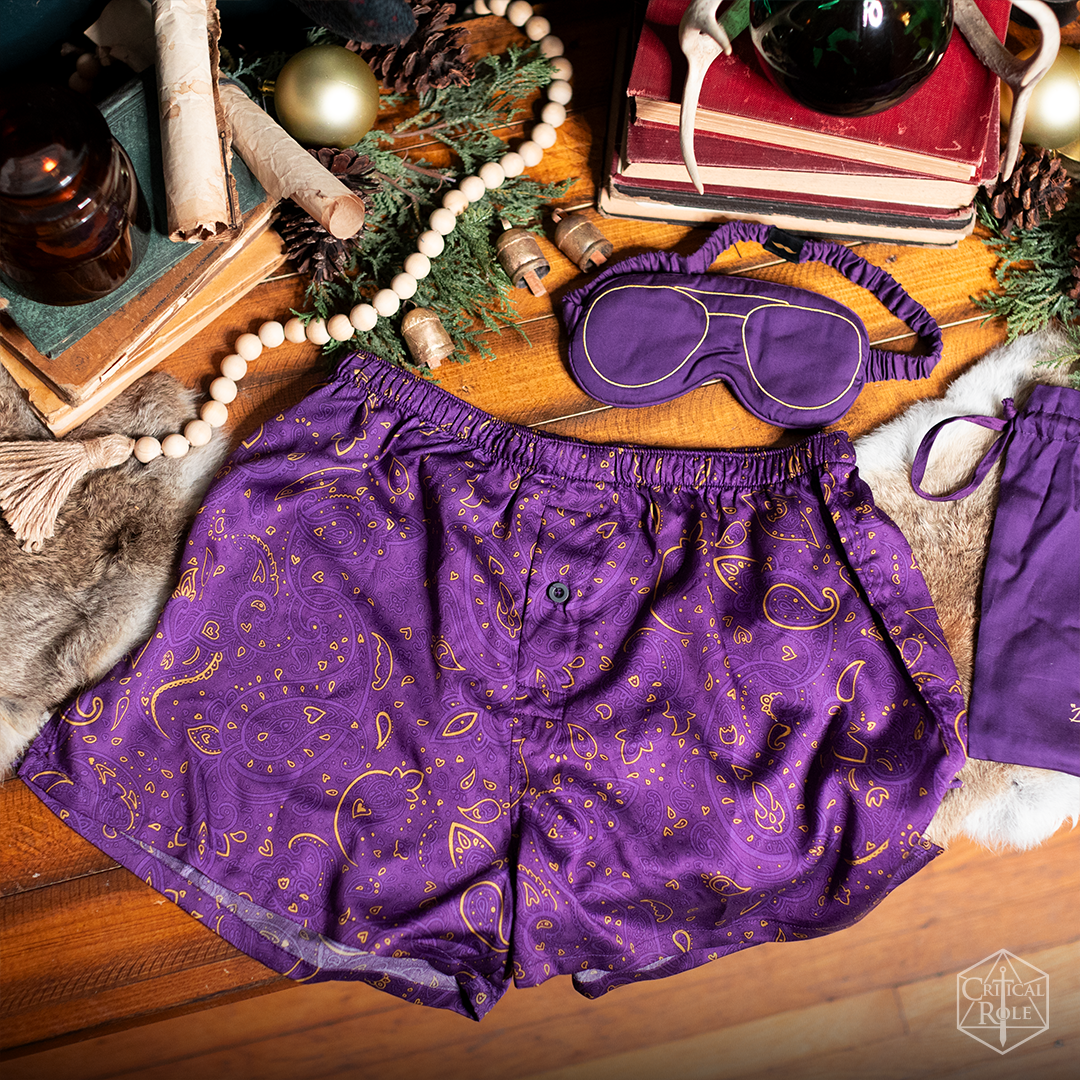 Vox Machina Collection: Scanlan Shorthalt Boxers & Sleep Mask Set ...