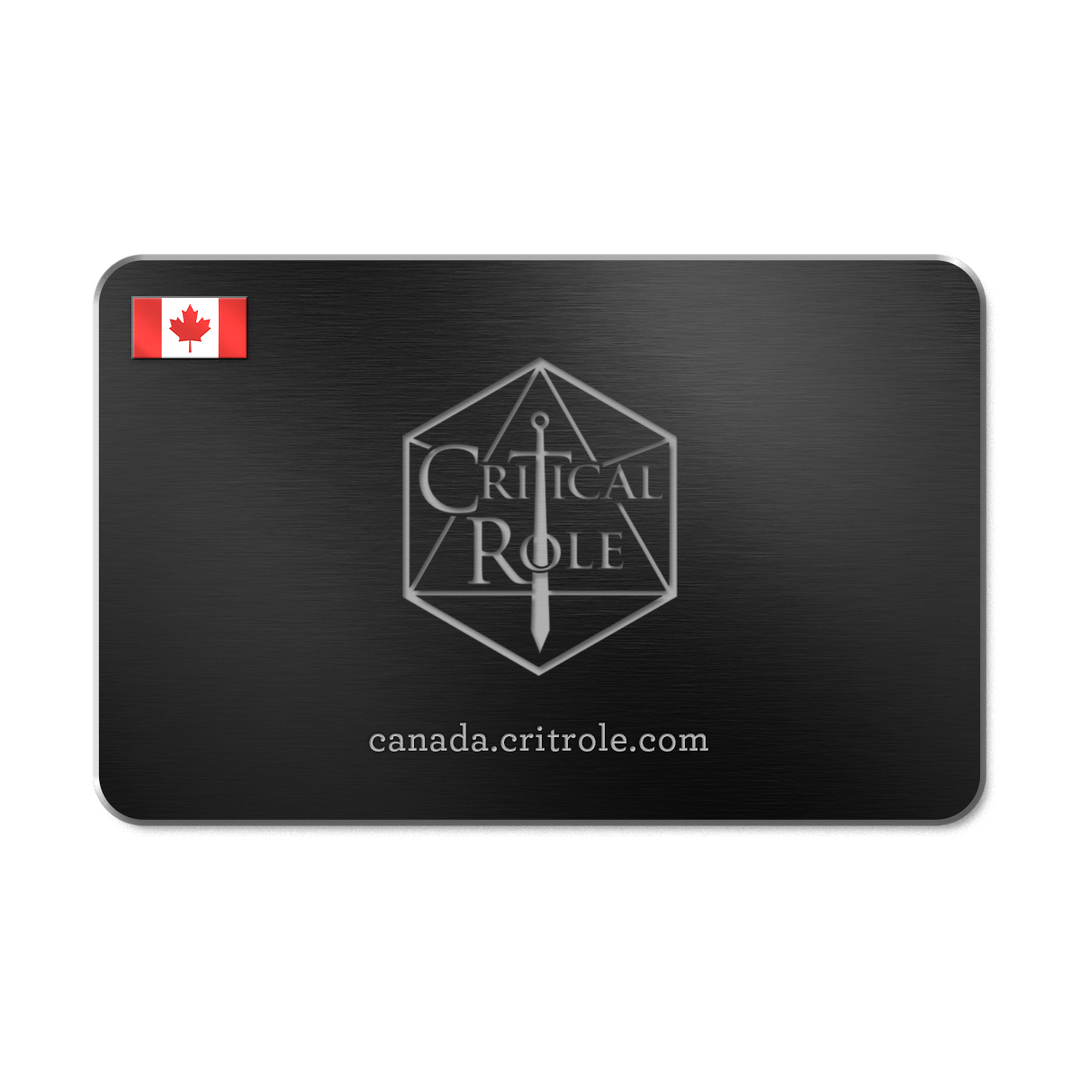 Critical Role Gift Card – Critical Role Shop - Canada